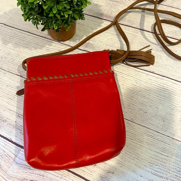 Ili | Bags | Ili Leather Tassel Crossbody Bag In Red Toffee | Poshmark